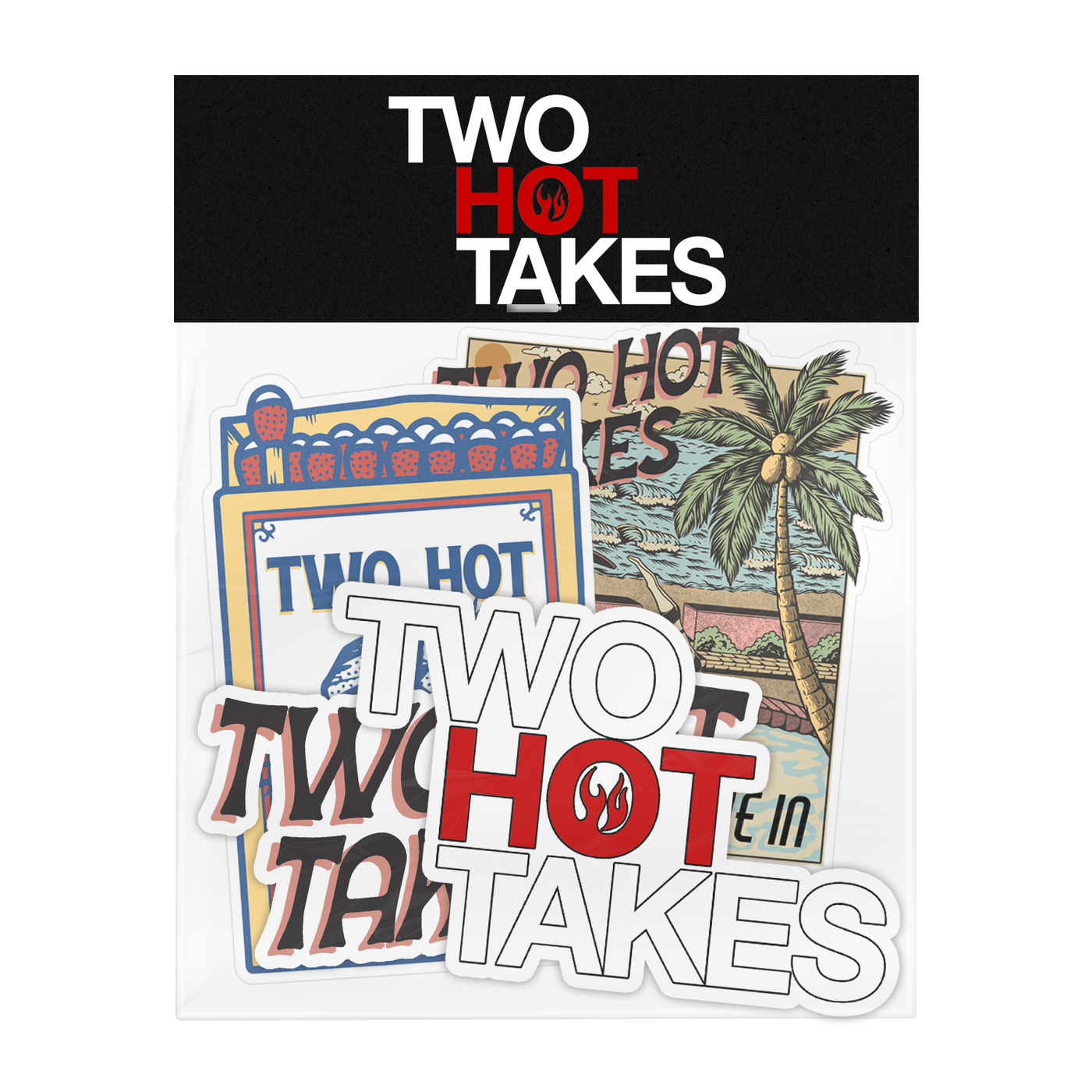 Two Hot Takes Sticker Pack